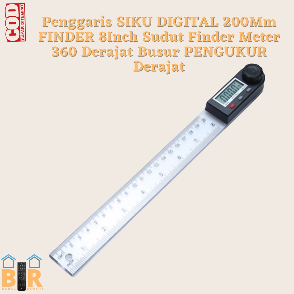 Jual Penggaris SIKU DIGITAL 200Mm FINDER 8Inch Sudut Finder Meter 360 ...