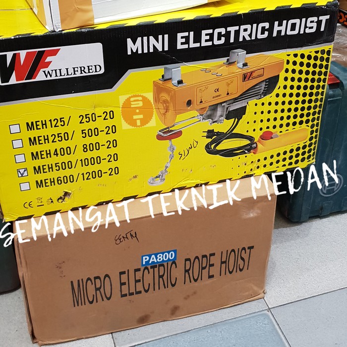 Jual ELECTRIC CHAIN HOIST KATROL LISTRIK MINI SLING 500kg 1/2 ton ...