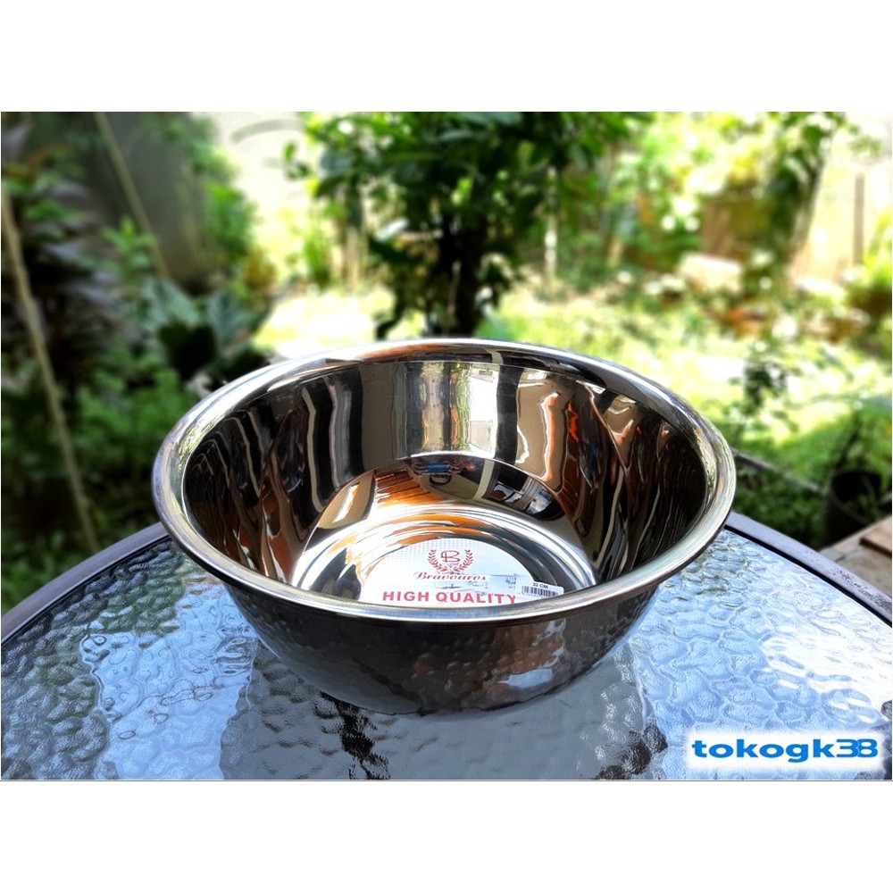 Jual waskom-baskom stainless kilap 18 cm Berkualitas | Shopee Indonesia