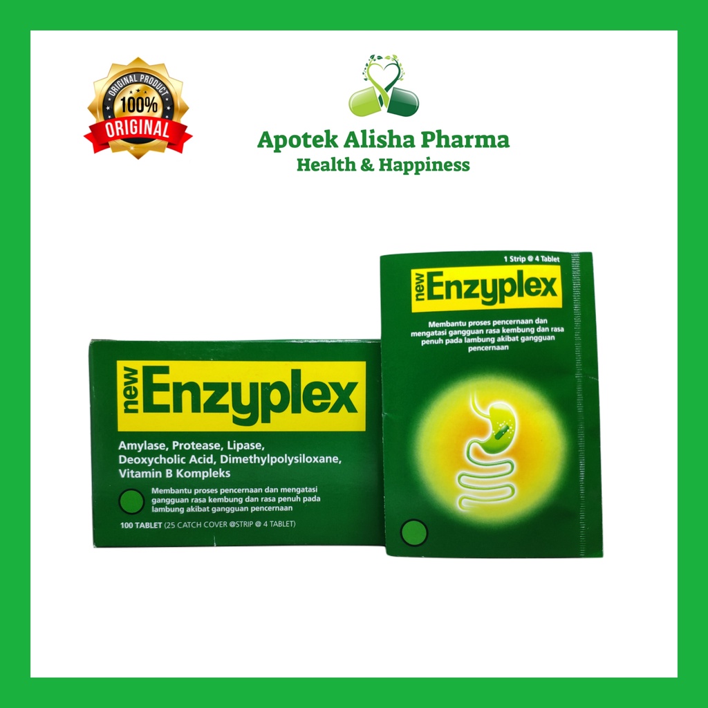 Jual New Enzyplex Tablet (Strip 4kaplet) - Enzyplex Tablet Enzym ...