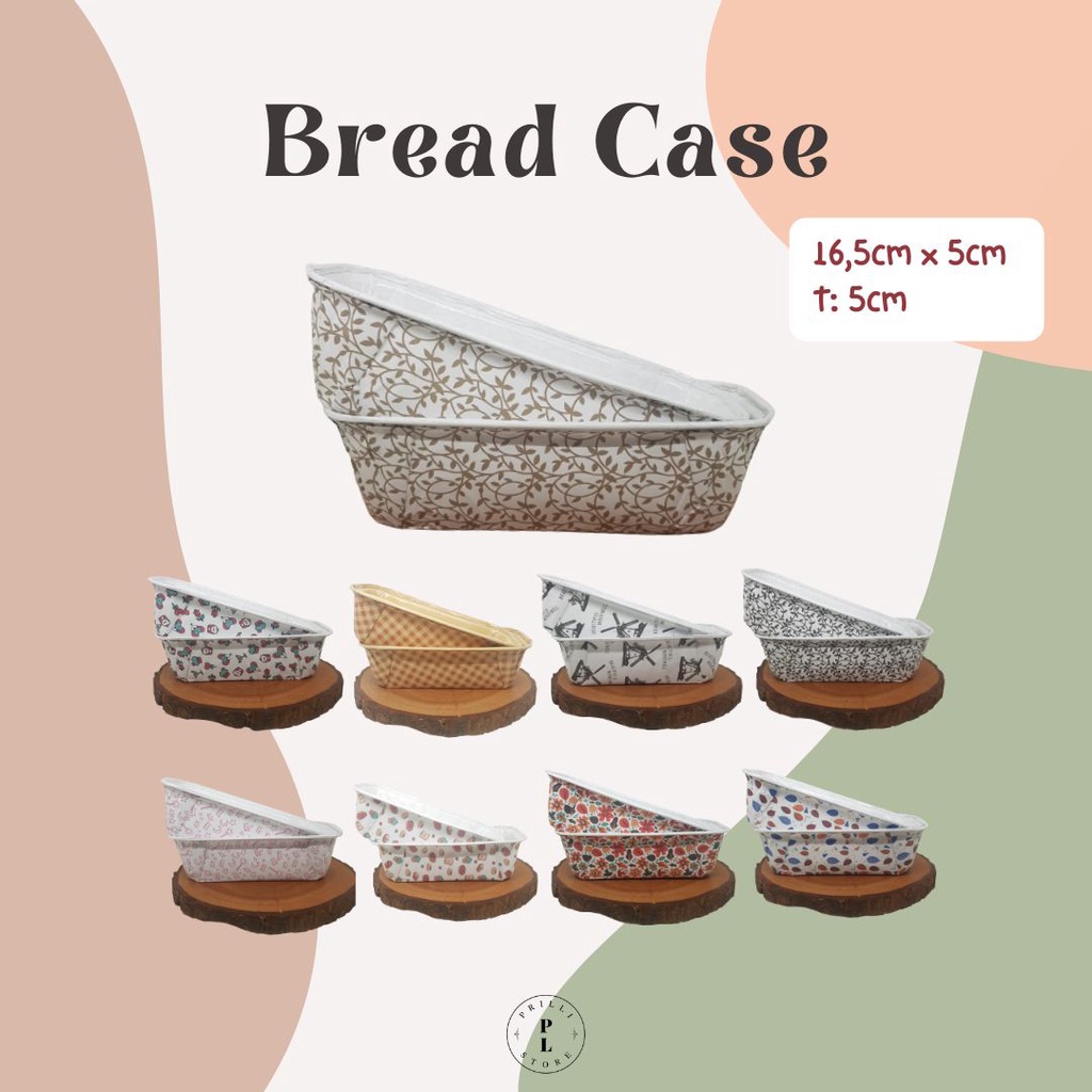 Jual Bread Case Cup Paper Loaf Pan Alas Panggang Kertas Roti Tebal ...