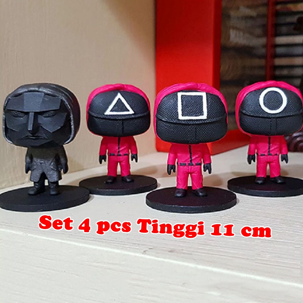 Jual Figure SQUID GAME SET 4 PCS BERKUALITAS | Shopee Indonesia