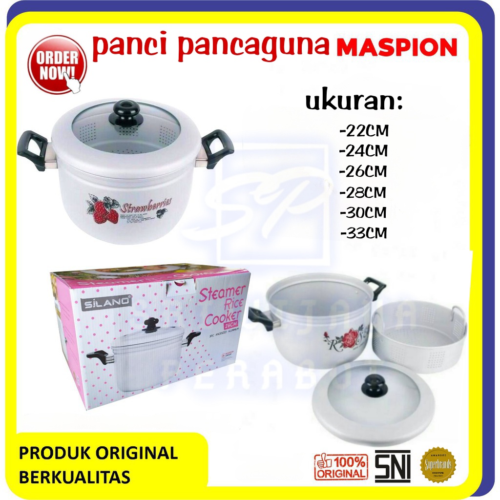 Jual PANCI PANCA GUNA | STEAMER RICE COOKER MASPION 22, 24, 26, 28, 30 ...