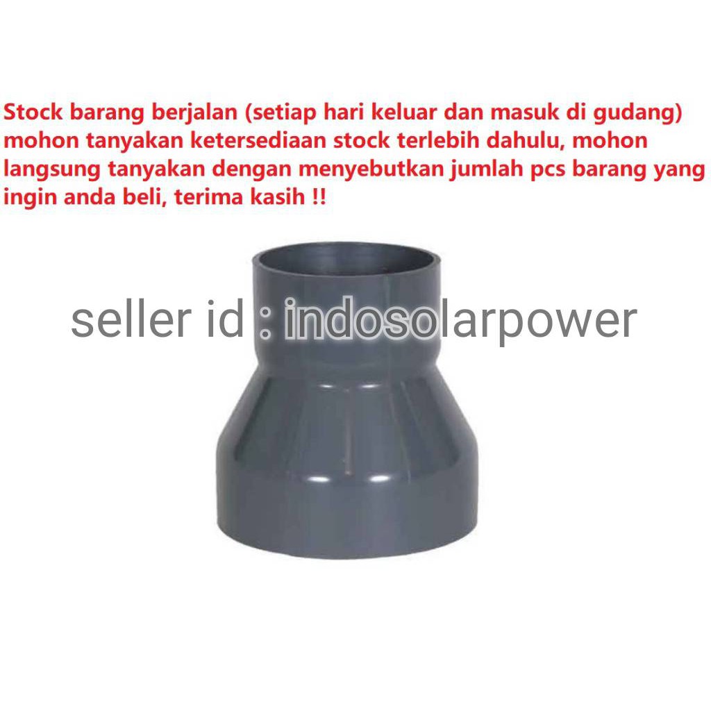 Jual Reducer Increaser R Sock RUCIKA 6x5 6" inch ke 5 socket PVC plug 6 ...