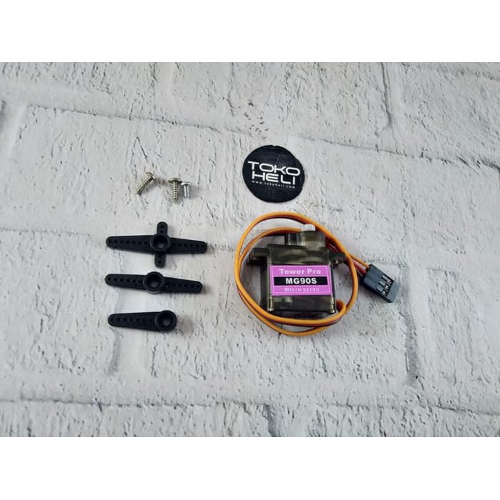Jual MG90s Metal Gear 180 Degree Rotation 13g Analog Servo Motor Tower ...