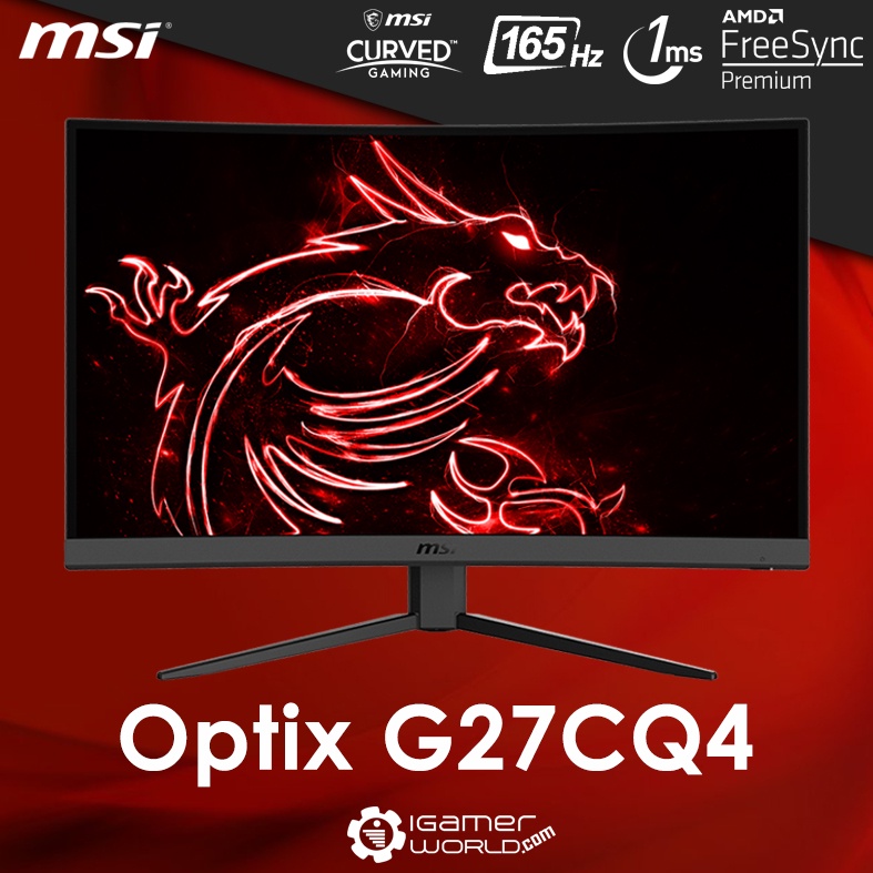 Jual MSI OPTIX G27CQ4 WQHD/165Hz/1ms/Freesync/VApanel Curved Gaming ...