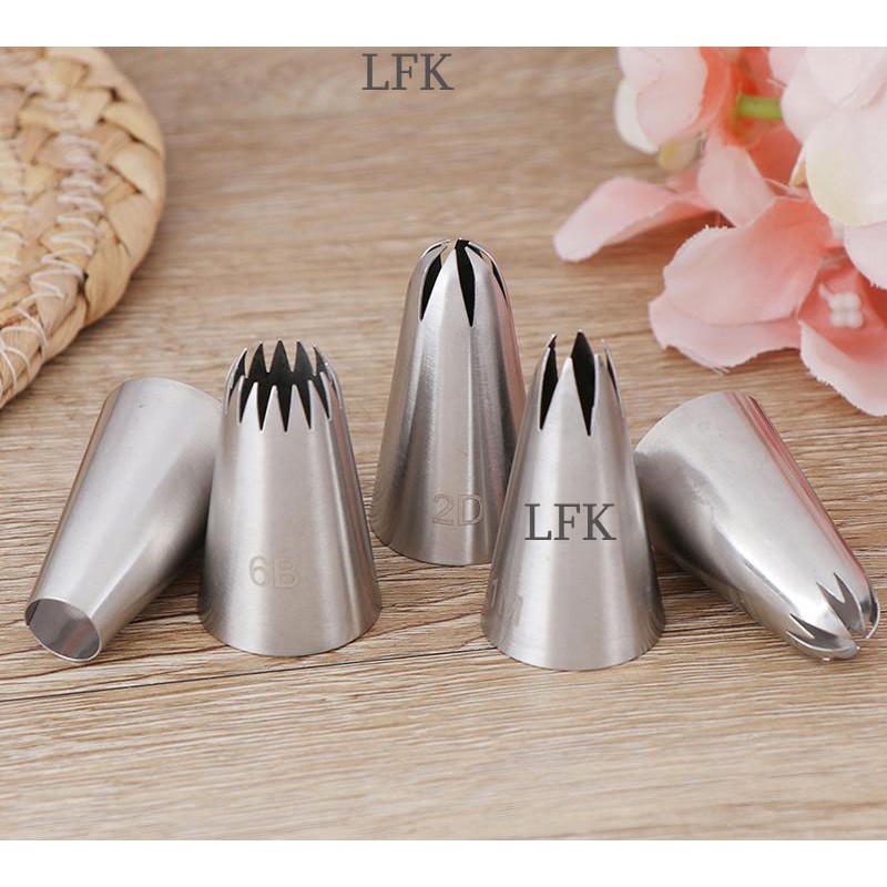 Jual IMPORT SPUIT SET #2A#6B#2D#1M#2F 5PCS/SET PIPING NOZZLE #1B #1C ...