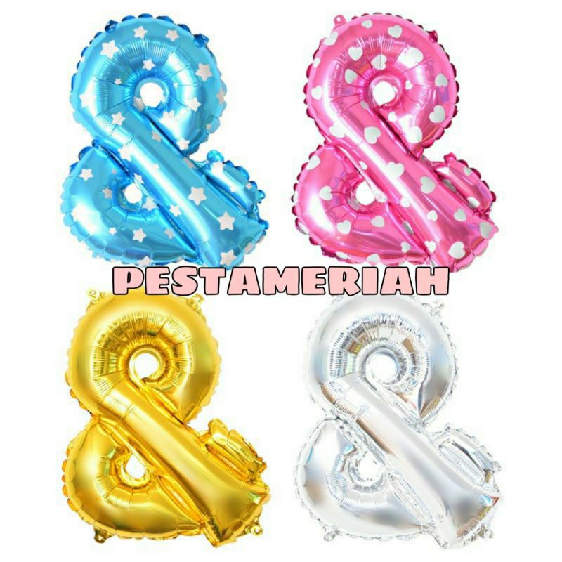 Jual BALON FOIL SIMBOL DAN / BALON FOIL & / BALON FOIL SIMBOL AND ...