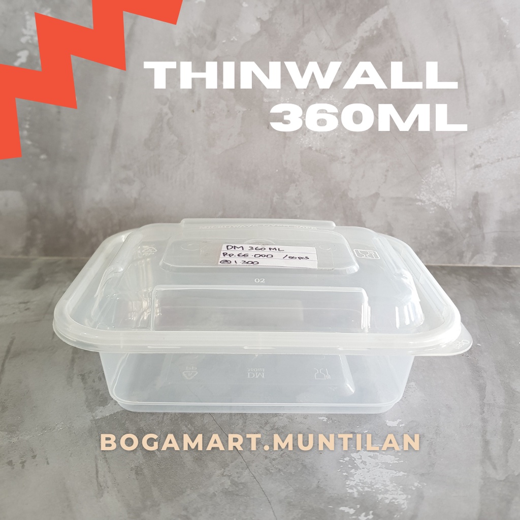 Jual Thinwall SQ 360ml / Thinwall 360ml / Thinwall Persegi Panjang ... Jual Thinwall SQ 360ml / Thinwall 360ml / Thinwall Persegi Panjang ...