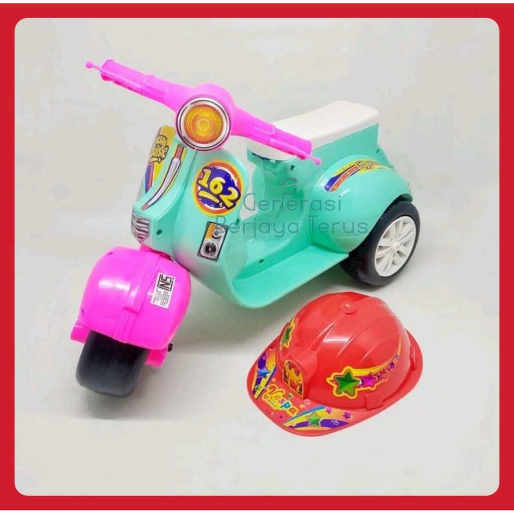 Jual MAINAN VESPA VC 162 / VESPA MINI / VESPA CILIK DORONG KLASIK RODA ...