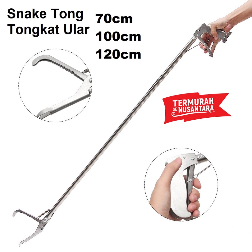 Jual 70cm 100cm 120cm Penjepit Penangkap Tongkat Ular Grab Stick Snake ...