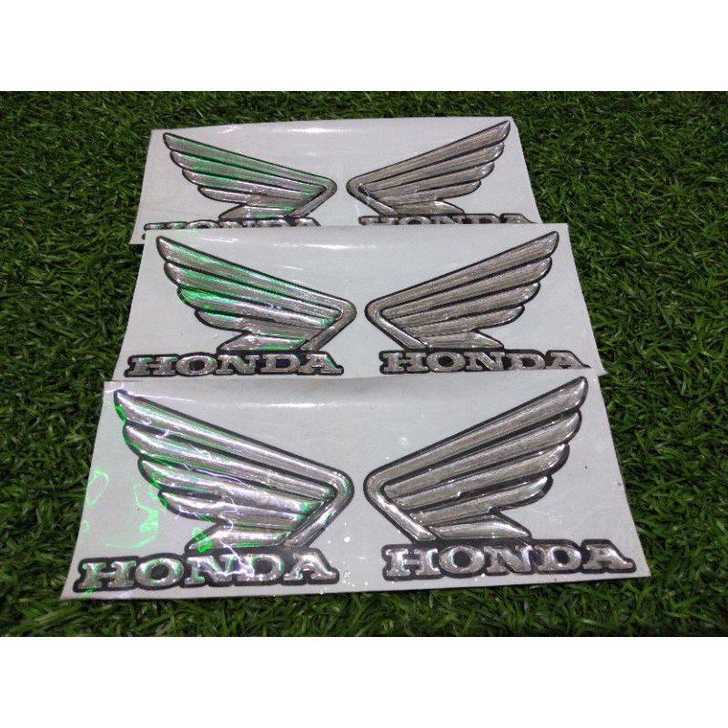 Jual sticker timbul Honda sayap 1 set (gold&silfer) | Shopee Indonesia