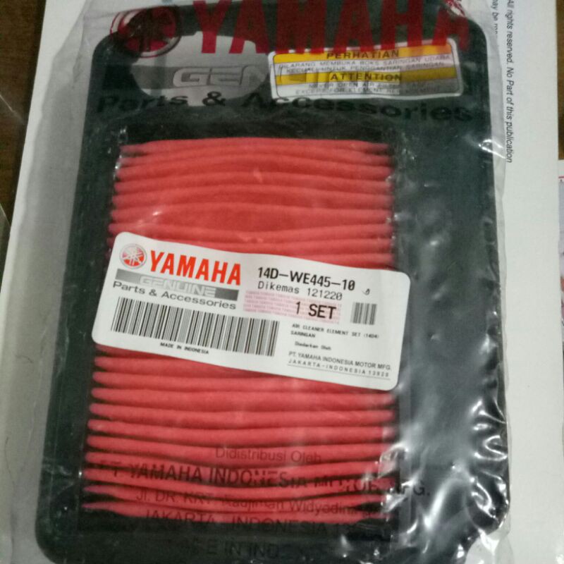 Jual busa spon Filter Udara 14D Air Cleaner Mio Soul Karbu 14D WE445 ...