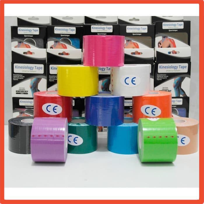 Jual Tapping Kinesiology 5 cm X 5 Meter Plester Taping Otot Kinesio Elastis untuk Keperluan ...