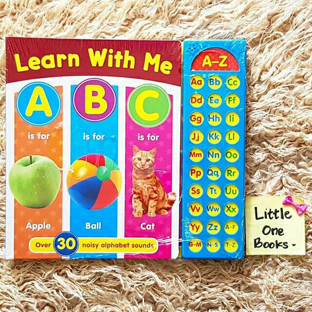 Jual Learn with Me ABC Sound Book with over 30 noisy alphabet sounds ...