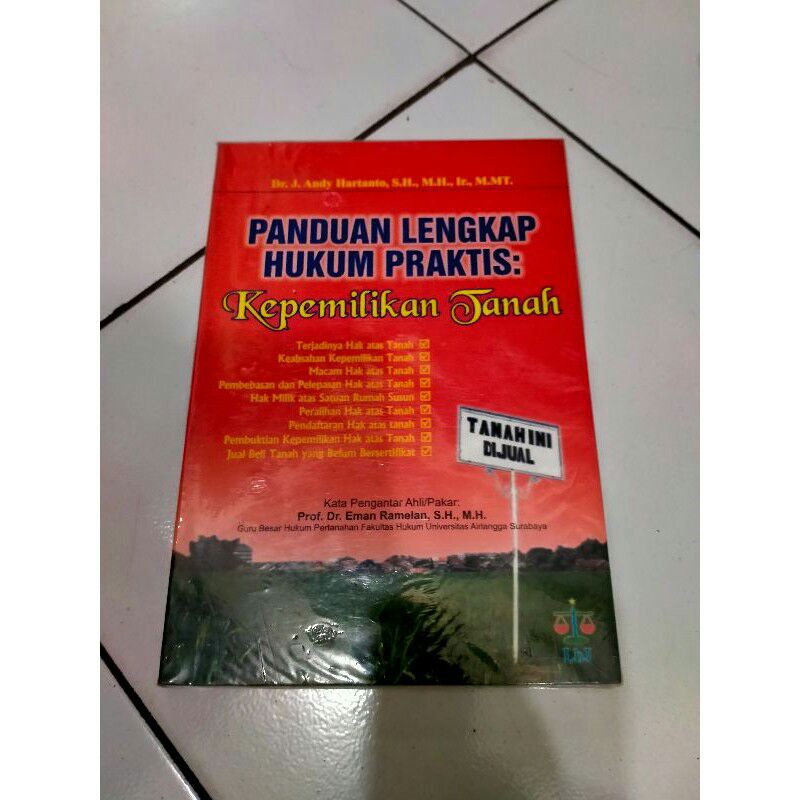Jual Panduan Lengkap Hukum Praktis Kepemilikan Tanah - Andy Hartanto ... Jual Panduan Lengkap Hukum Praktis Kepemilikan Tanah - Andy Hartanto ...