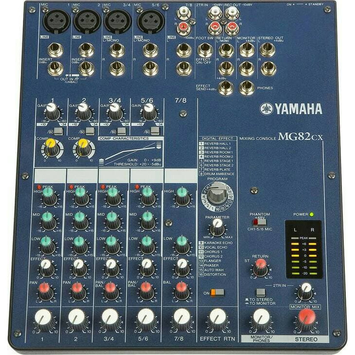 Jual mixer audio yamaha 8channel mg82cx baru | Shopee Indonesia