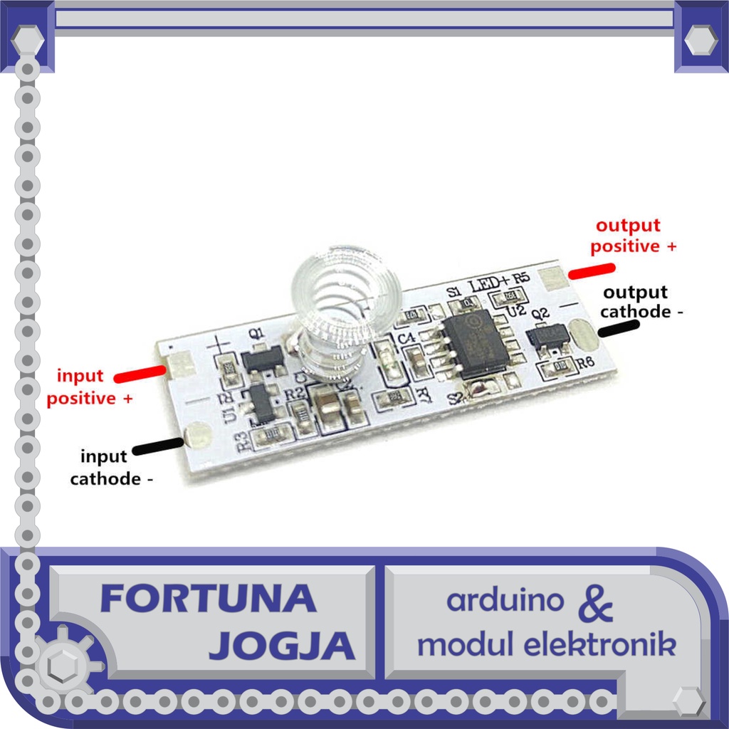 Jual Saklar Lampu LED Strip 3V - 24V DC 3A dengan Sensor Sentuh Tangan ...