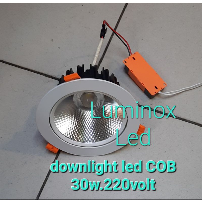 Jual downlight spotlight led cob 3000k warmwhite 30watt 30 w inbow ...
