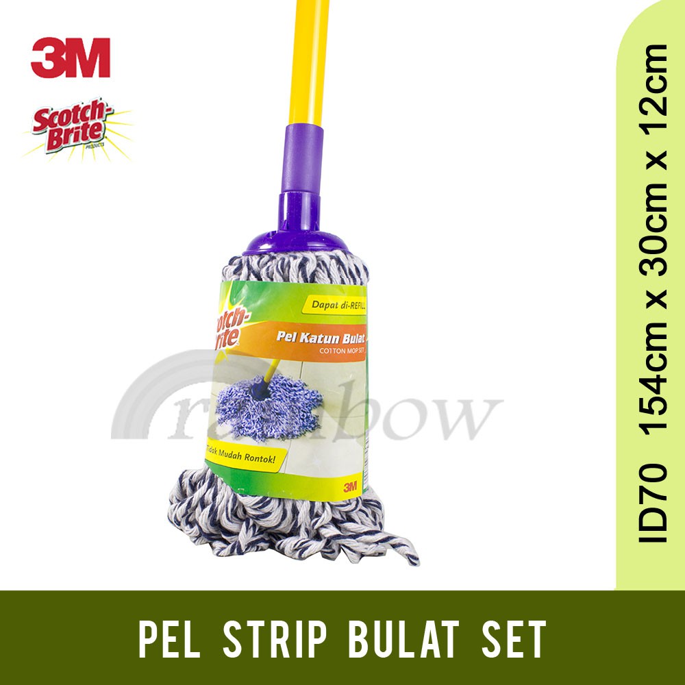 Jual 3M Scotch Brite Pel Katun Bulat Set - Kain Pel Katun Bulat ...