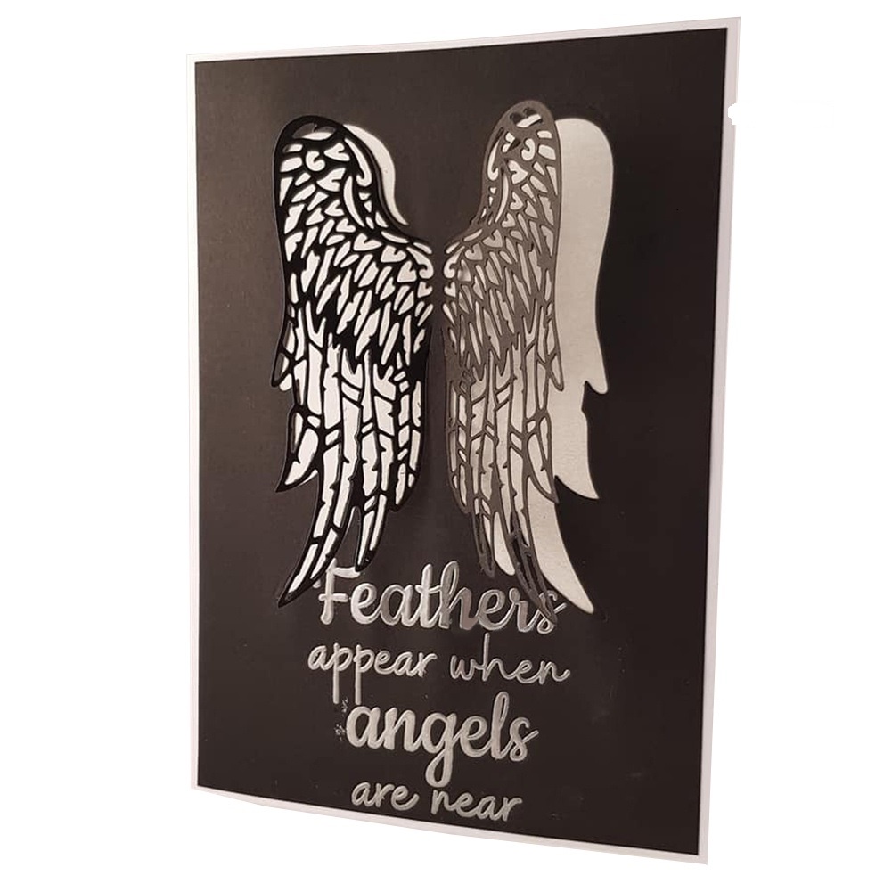 Jual Bentuk Sayap#121A Papercut Paper craft Kerajinan kertas Scrapbook ...