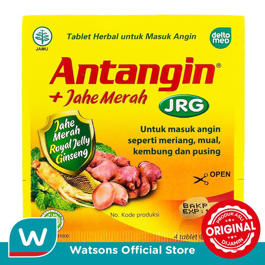 Jual Antangin JRG + Jahe Merah 4 Tablet | Shopee Indonesia