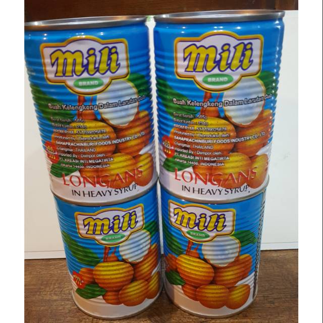 Jual MILI LONGAN/ BUAH KELENGKENG DALAM LARUTAN GULA/ LONGANS IN HEAVY ...