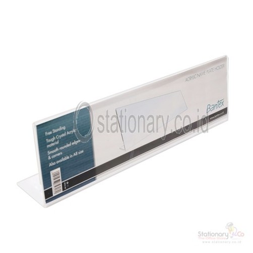 Jual Bantex Slanted Name Plate Holder Transparent #8856 | Shopee Indonesia