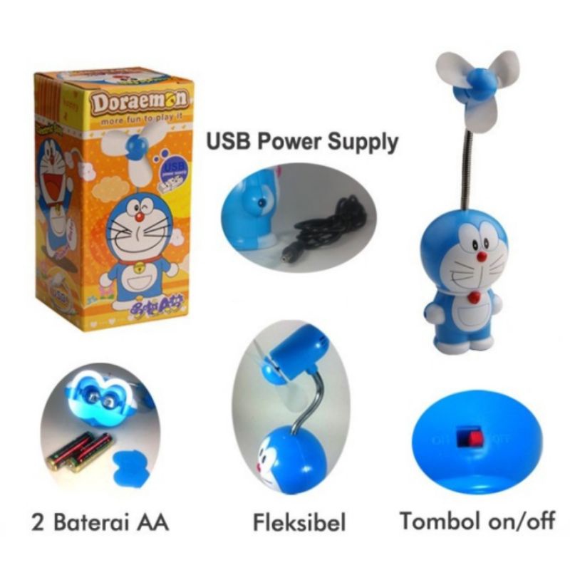Jual Kipas Angin Karakter Doraemon Kipas USB Doraemon | Shopee Indonesia