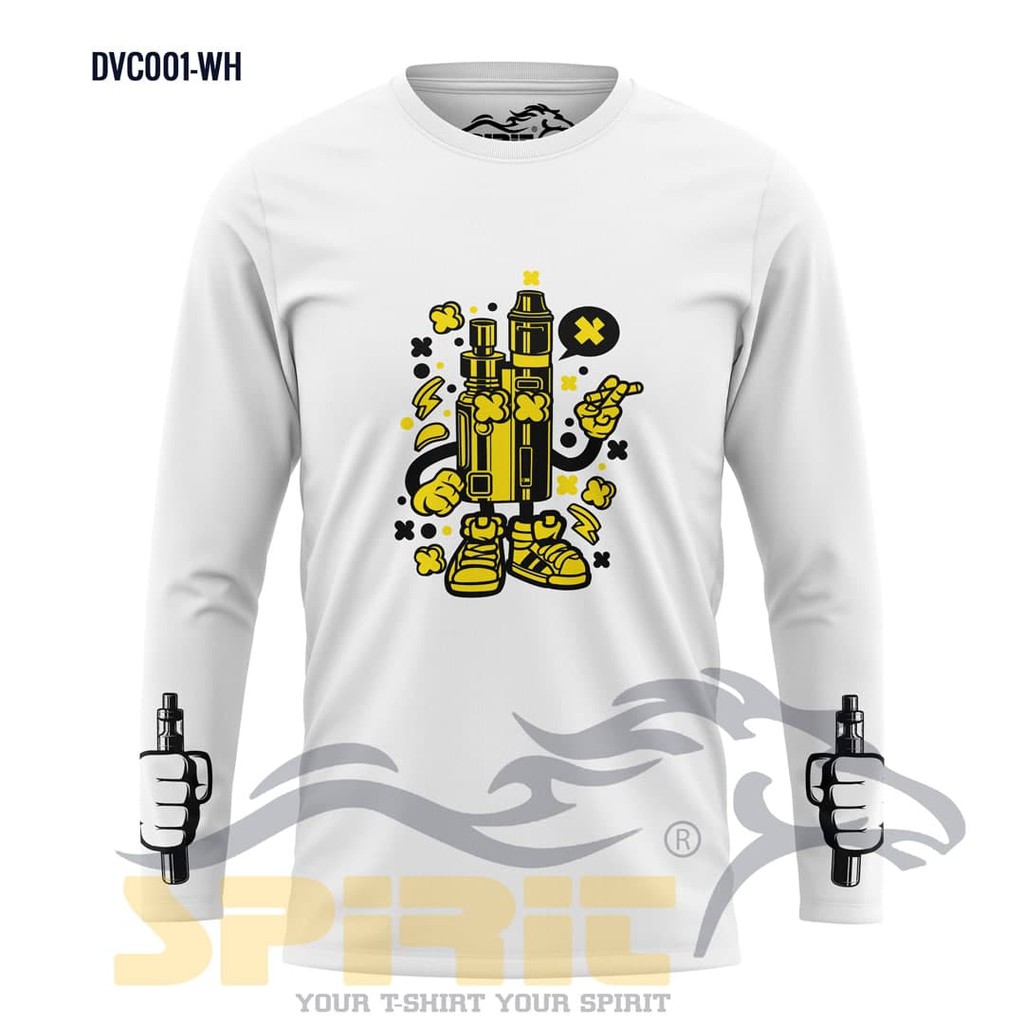 Jual Baju Kaos KARTUN VAPE VAPOR Atasan Lengan Panjang Pria Murah Big ...