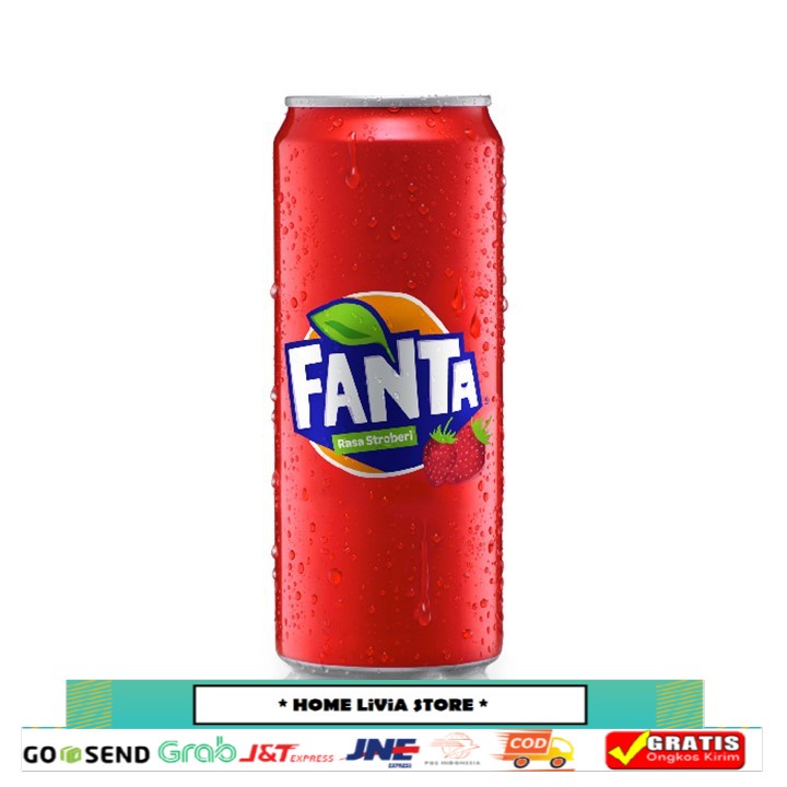 Jual Fanta Strawberry Sleek Can 24 x 330 mL | Shopee Indonesia