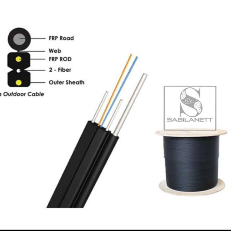 Jual Kabel FO 2000Meter - FTTH Dropcore 2 Core 3 seling Fiber Optik ...