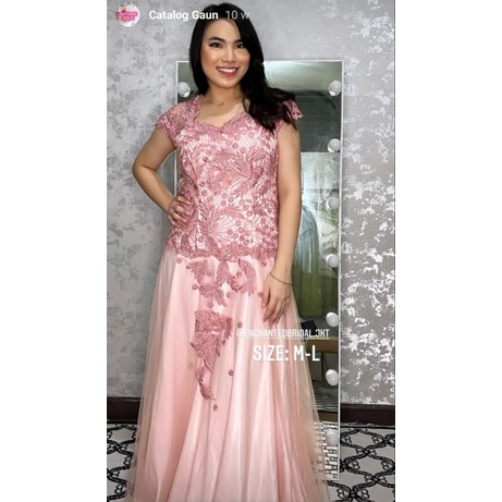 Jual SEWA gaun mama murah ekslusif gaun pesta sister gown | Shopee ...