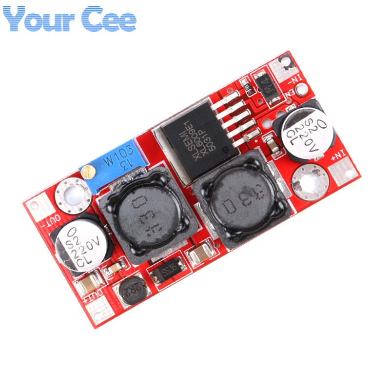 Jual Red QSKJ Auto Buck Boost Step Down & Up XL6009 Converter Solar Aki DC | Shopee Indonesia