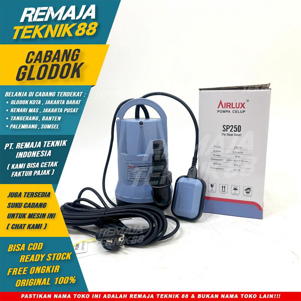 Jual POMPA CELUP AIR / AIRLUX SP 250 AUTO / DORONG 6 METER / 250W OTOMATIS | Shopee Indonesia