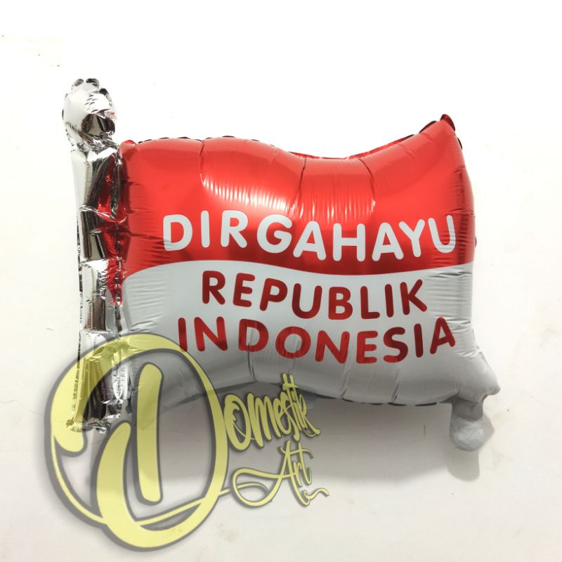 Jual Balon foil bendera merah putih jumbo / Balon foil HUT RI / balon ...