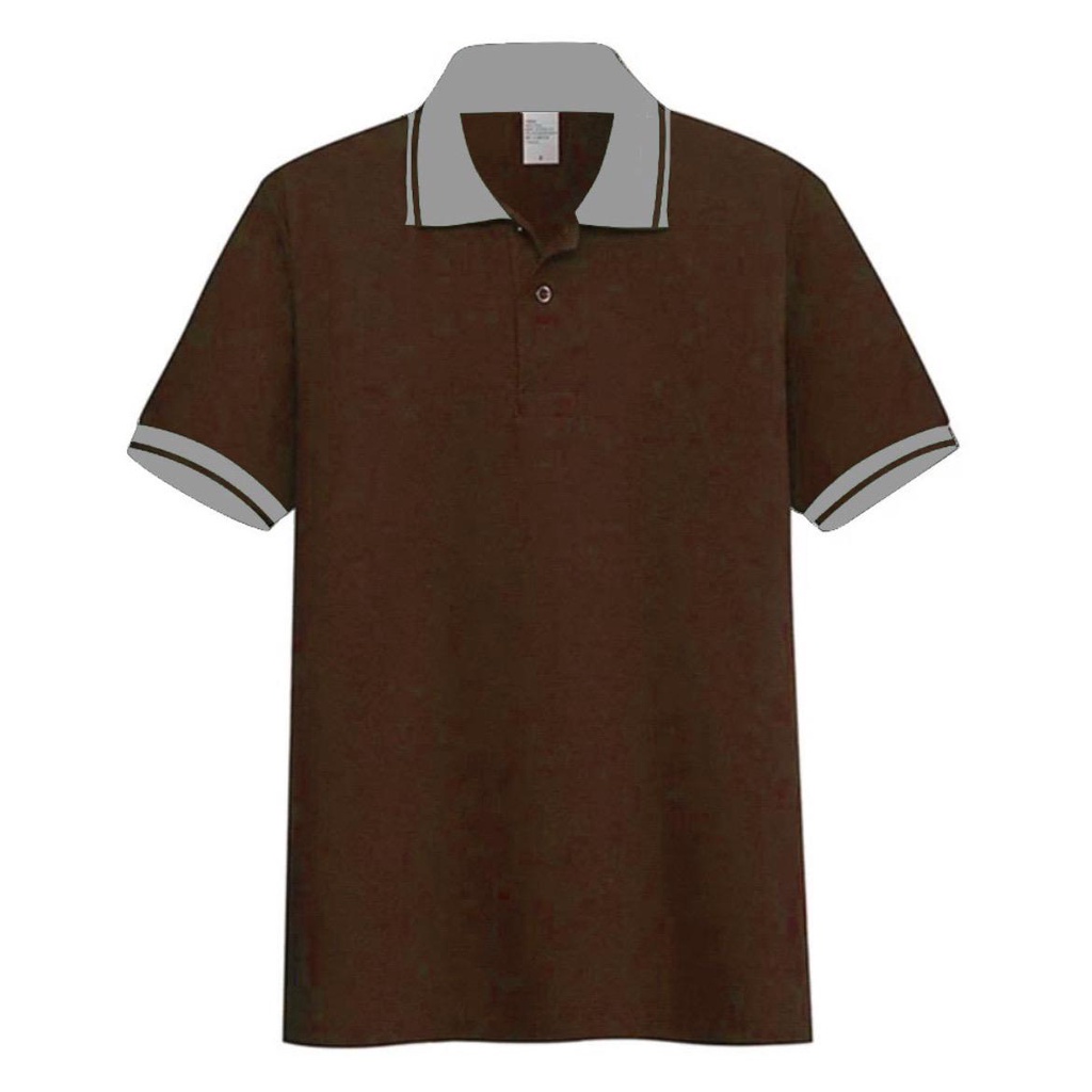 Jual Kaos polos - Polo Coklat Tua polo shirt pria | kaos kerah pria polo shirt lengan pendek ...