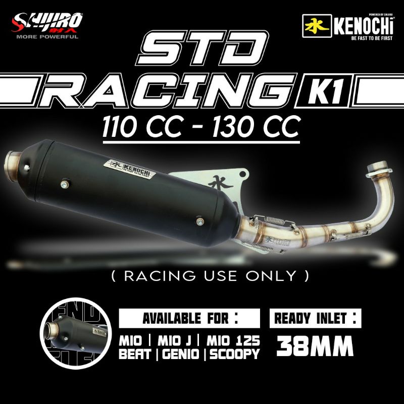Jual Knalpot Standar Racing Kenochi Mio Sporty Beat Mio j Mio M3 Scoopy ...