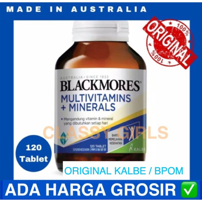 Jual PROMO!!! BLACKMORES MULTIVITAMIN + MINERALS ISI 120 TABLET | Shopee Indonesia