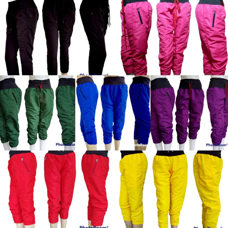 Jual celana olah raga wanita // joger pant zumbo/celana joger hijab gym fitness bigg sz | Shopee ...