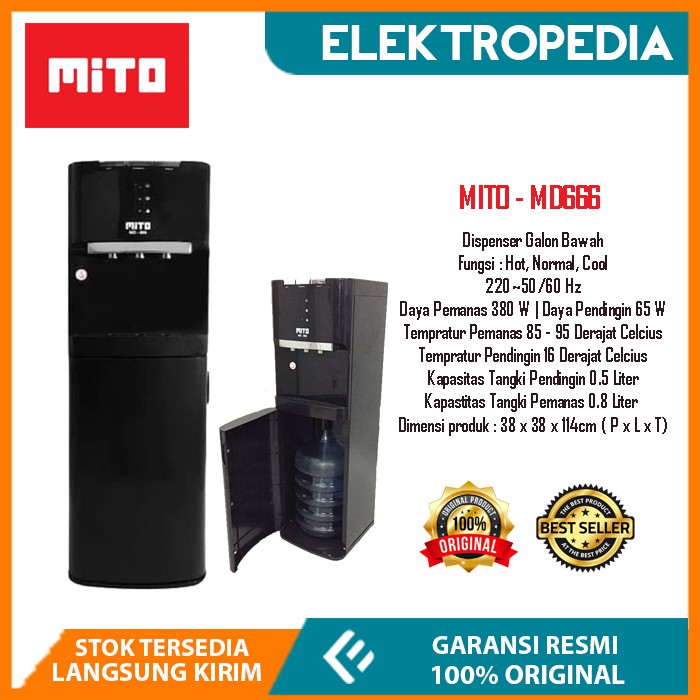 Jual MITO - Dispenser Galon Bawah MD666 (khusus Gojek) | Shopee Indonesia