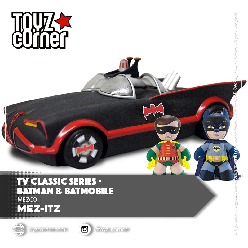 Jual Toyz Corner - Mezco Toyz Mini Mez-Itz Batman Classic TV Series - Classic Batmobile | Shopee ...