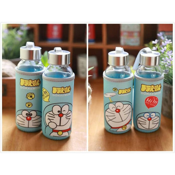 Jual Botol Minum Kaca Botol Kaca Motif Cover Kain 300ml Tempat Minum ...
