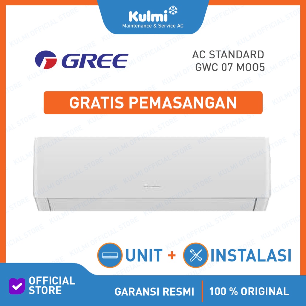 Jual AC Gree GWC-07MOO5S 0,75pk + PASANG AC Gree 3/4pk 07 MOO 5S Split ...