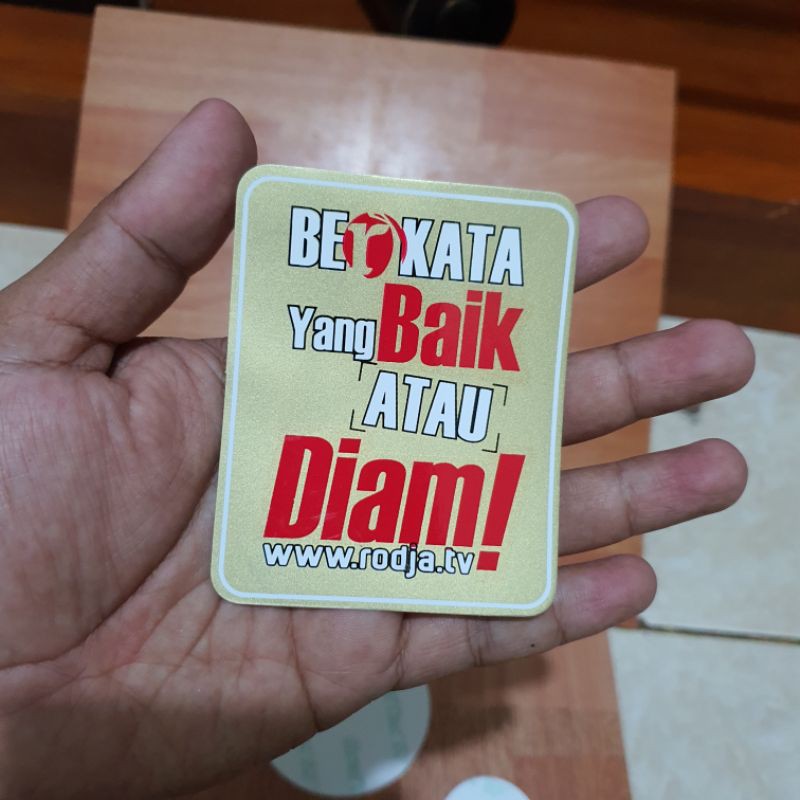 Jual sticker berkata baik atau diam | Shopee Indonesia