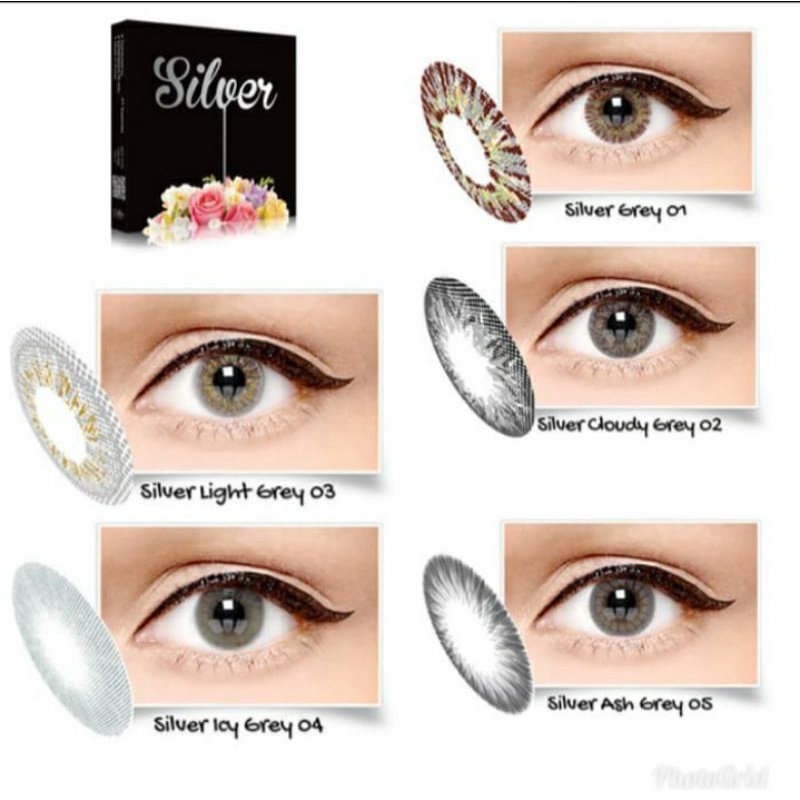 Jual Softlens/ Softlen/ Soflens/ Soflen Ice Silver no1 no2 no3 no4 no5 ...