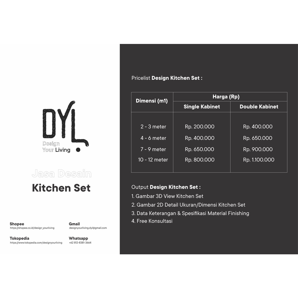 Jual JASA DESAIN KITCHEN SET | Shopee Indonesia