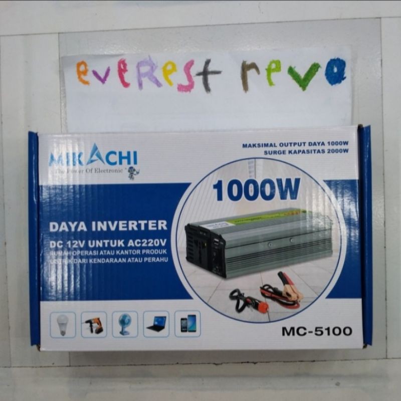 Jual INVERTER 1000watt 500 WATT msw / POWER INVERTER 1000watt MIKACHI ...