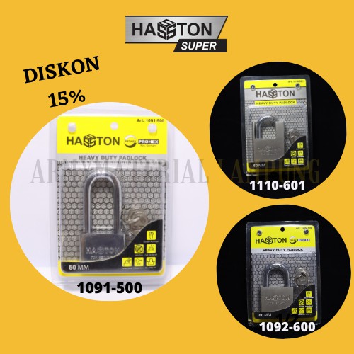 Jual GEMBOK HASSTON PROHEX JAKET / GEMBOK PINTU / GEMBOK GERBANG / GEMBOK PUTIH / HASSTON GEMBOK ...