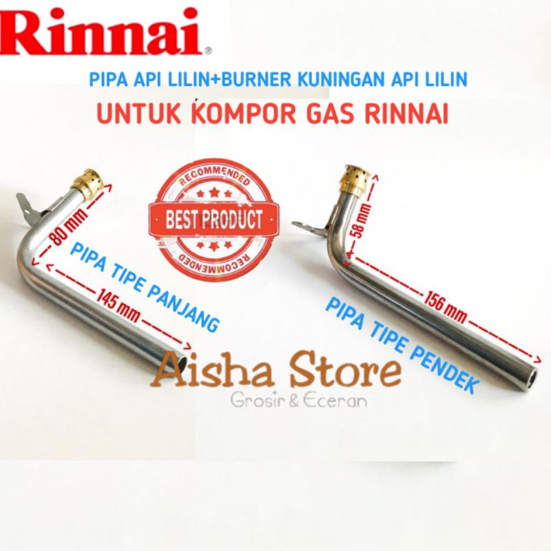 Jual PIPA L API LILIN RINNAI + KUNINGAN API LILIN RINNAI API TENGAH ...